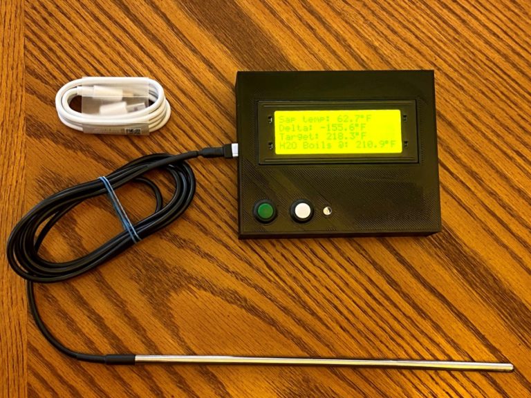 Maple Digital Barometer with Probe – Battery Powered – Plymouth Sugarworks