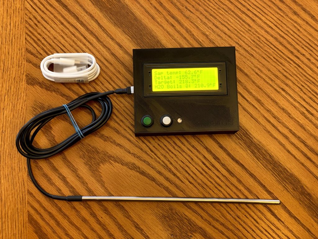 Maple Digital Barometer with Probe – Battery Powered – Plymouth Sugarworks