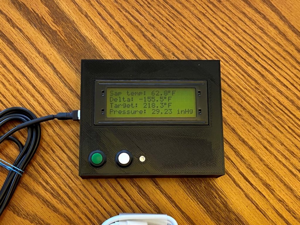 Maple Digital Barometer with Probe – Battery Powered – Plymouth Sugarworks